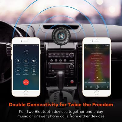 China Bluetooth Car Speakerphone Kits,Hands-Free Motion AUTO-ON Car Kit Stereo Music Speaker Wireless Sun Visor Audio Receiver for sale