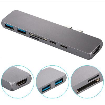 China Dual USB-C Card Reader/ Hub EXCLUSIVELY for Apple Macbook Pro 2016 - 40GB/S Thunderbolt 3 (TB3) port for sale