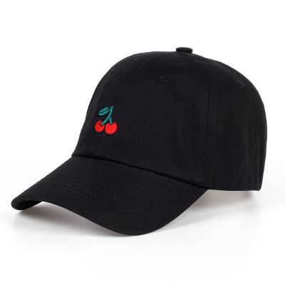 China Unstructured lightning logo dad hat custom embroidered logo dad hat for sale
