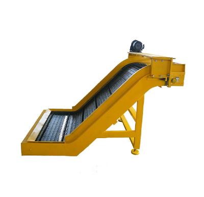 China Steel Hinged Belt Chips Conveyor, Steel Swarf Conveyor, CNC Machine Chain Belt Conveyor for sale