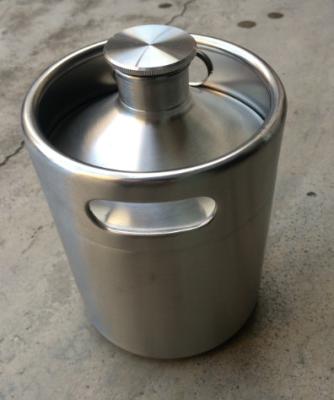 China 2L growler min keg with screw cap on top for sale