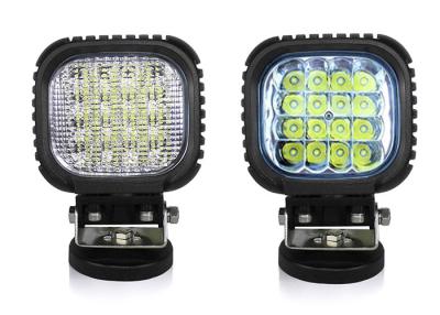 China A luz conduzida 48W automotivo quadrada 12V 24V do trabalho, trabalho do caminhão ilumina o lúmen 3800 à venda