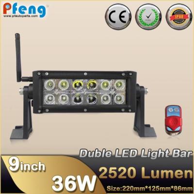 Cina barra luminosa ambrata cambiante di colore diritto a 9 pollici LED di 36W 12V per l'auto del veicolo del trattore del camion in vendita