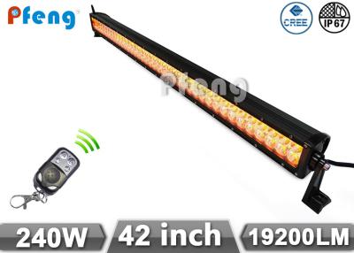 Cina Il Cree a 42 pollici 240W ha condotto la barra luminosa con il lampeggiamento ambrato e bianco di colore in vendita