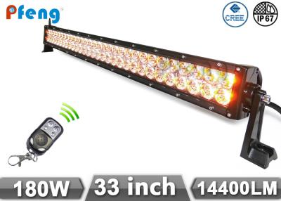 Cina Il Cree a 33 pollici 180W ha condotto la barra luminosa con il lampeggiamento ambrato e bianco di colore in vendita