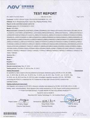 REACH - Yuyao Lishuai Film & Television Equipment Co., Ltd.