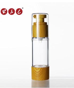 China Wholesale High Quality Bamboo Airless Bottle Cosmetic CBD airless bottle for sale