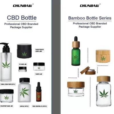 China Capsule glass bottle childproof glass jar cbd bottle for sale