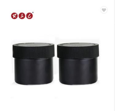 China CBD Concentrate Jar Matte Black Storage Glass Jar 60ml With Custom Logo for sale