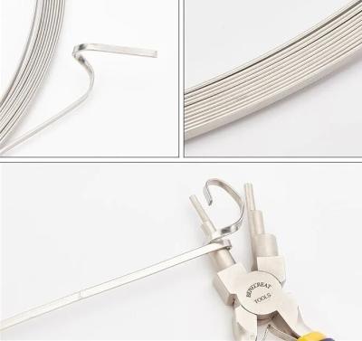 Cina Fabbrica diretta Customized Stainless Steel reggiseno fili piatti, pesante calibro robusto Underwire per reggiseno gioielleria filo in plastica in vendita