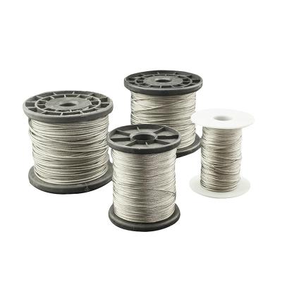 Cina Fabbrica all'ingrosso di fili in acciaio inossidabile, 0,8 mm/1,2 mm/1,5 mm, 7x7, 304 in vendita