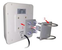 China Compact Size Long Distance Rfid Reader With UHF Tag ISO 18000 - 6C Protocol for sale