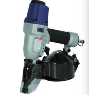 China Pneumatic coil nailer gun ,Air coil nail brad stapler, CN50, 25.8CM*10.8CM ,Silver, Aluminum, lightweight for sale