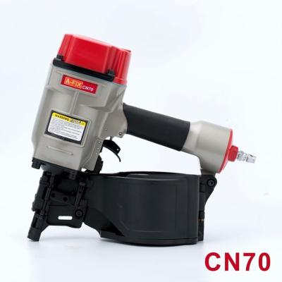 China Pneumatic coil nailer gun, air brad nailer/stapler, CN70, Silver&Aluminum, 33.9*12.9cm for sale