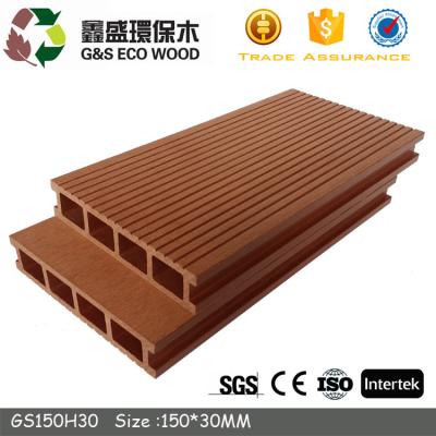 China WPC WPC Hollow Composite Terrace Decking Waterproof Wooden Flooring For for sale