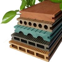 China 3D Model WPC Hollow Decking Strong Temperature Adaptability Eco Wood Composite Decking for sale