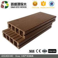 China 3D Model WPC Hollow Decking Strong Temperature Adaptability Eco Wood Composite Decking for sale