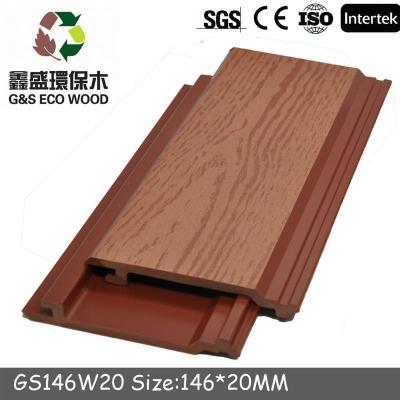 Cina Pannello di parete esterna all'aperto di Omposite Wpc del rivestimento della parete del caffè 4m WPC 177 X 28MM di diapositiva in vendita