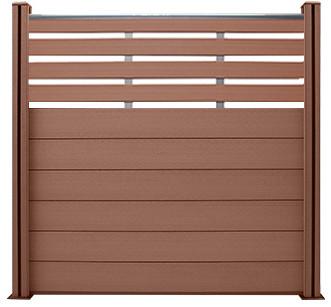 Cina 1.5M 1 recinto decorativo composito amichevole Panels di Panels Dampproof ECO del recinto di WPC in vendita