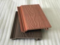 China Eco Black Fireproof 3d Wall Cladding Tiles  Wood Plastic Composite Exterior Wall Cladding for sale