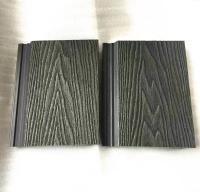 China Eco Black Fireproof 3d Wall Cladding Tiles  Wood Plastic Composite Exterior Wall Cladding for sale