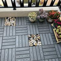 China Composite 300 X 300mm Solid Wood Plastic Composite Non Slip Tile For Bathroom for sale