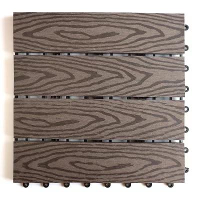 Cina La piattaforma di collegamento di Diy dell'HDPE di WPC piastrella la pavimentazione del Decking composito di plastica di legno di Wpc in vendita
