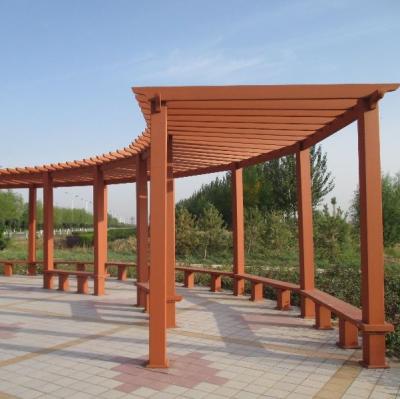 Cina Pergola coperta di legno WPC della pergola di temperatura del giardino UV resistente di resistenza in vendita