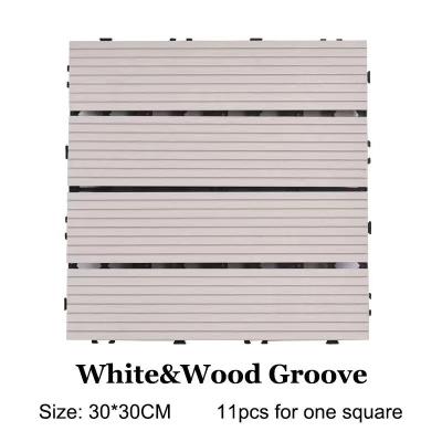 Cina Pannello di parete dell'interno di Wpc di DIY Wpc del terrazzo facile portatile bianco della piattaforma 310 X22 millimetro in vendita