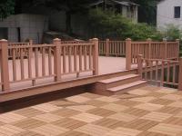 China ECO Recycle Wpc Stair Railing Plastic Superior Systems Vinyl Railing Decking for sale
