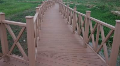 Cina Balcone di alluminio di Wpc della struttura di 200mm x di 200 che recinta il recinto composito di plastica di plastica di legno in vendita