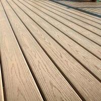 China Artistic Brown Eco Wood Composite Decking Co Extrusion Wpc Mildewproof for sale