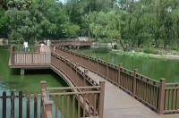 China 1.2m Insect Resistant WPC Railing Biodegradable Bridge Plastic Handrail Systems for sale