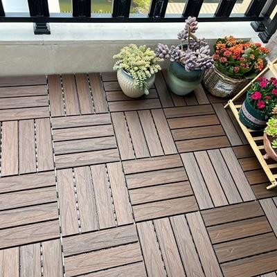 Cina Beni durevoli mattonelle all'aperto del rivestimento 3d della parete del balcone di Decking di 24mm x di 200 WPC DIY in vendita