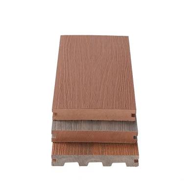 Cina Il composto di plastica di legno di Decking solido 25mm di 21mm x di 140 WPC riveste la pavimentazione laminata in vendita