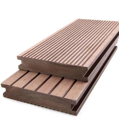 Cina Decking di legno biodegradabile invecchiante 146 x 22mm di Wpc di Decking solido resistente di WPC in vendita