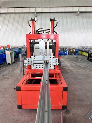 China Automatic C U Profile Roll Forming Machine 380V 0.3-0.8mm Rolling Thickness With Motor for sale