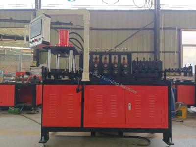 China Howann Model 100-12 Heavy-Duty Dual-Head Pipe Clamp Making Machine with 8-Station Gear Transmission, Smart Sequence Teaching PLC, and Continuous 5-Step Automation for sale