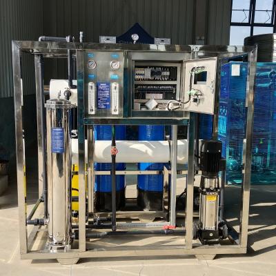 China 800 GPD 5-Stage Resin & RO Filtration Industrial Borehole Well Water Treatment System with 99% Desalination Efficiency for sale