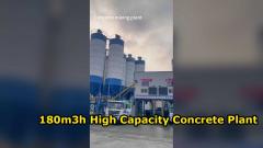 180m3h Heavy Duty Concrete Batch Plant Efficiency