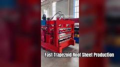 High Speed Trapezoid Roof Sheet Roll Forming Machine