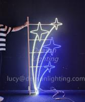 China LED Lighted Pole Christmas Decoration 1.5m Height 25W IP65 Waterproof for Outdoor Holiday Display for sale
