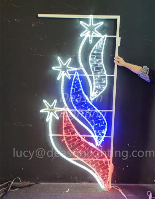 China lighted pole christmas lights for sale
