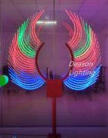 China Angel Wings LED Firework Lights 2.5m Height 48 Tubes IP65 Outdoor Christmas Decoration for sale
