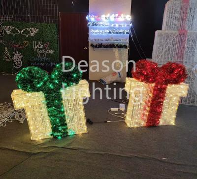 China Lighted christmas gift boxes for sale