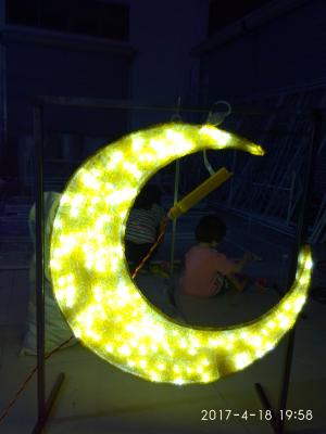 China ramadan star and moon with led light for ramadan decoration for sale
