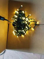 China Outdoor LED Christmas String Lights 10m 100 LEDs IP44 Waterproof 5W 110-240V for sale