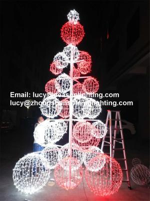 China Led christmas ball tree for sale