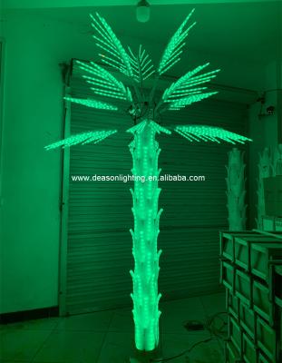 China led color changing palm tree light for sale