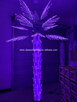 China led color changing palm tree light for sale